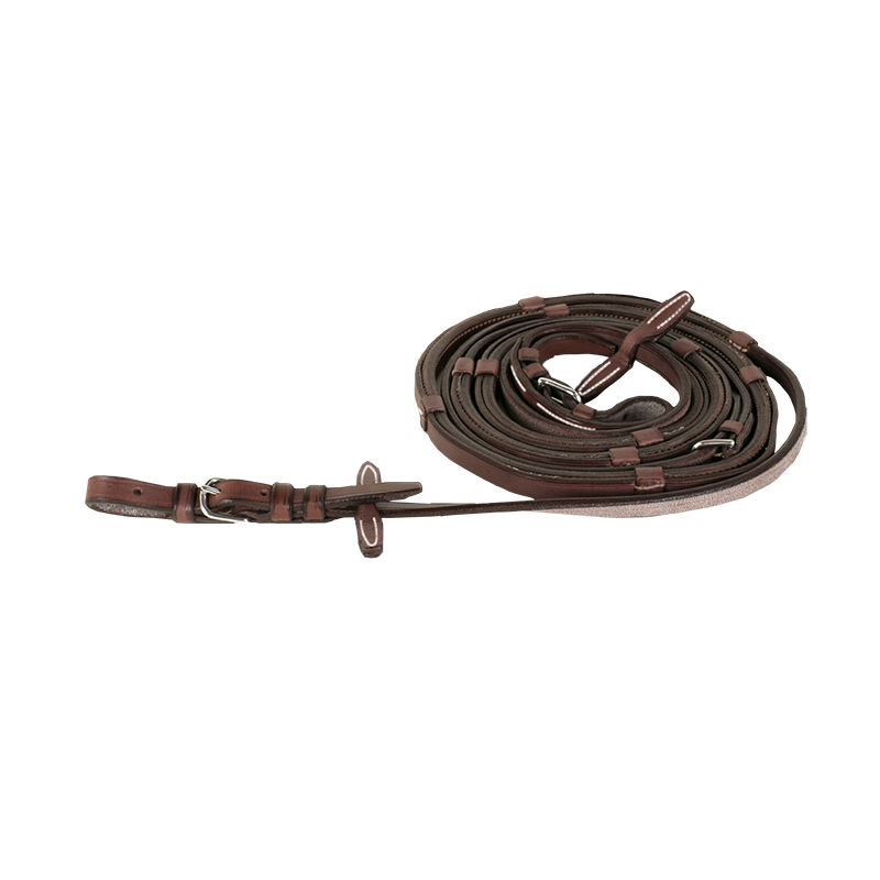 Loop leather reins